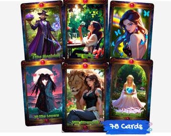 Complete Tarot Carding Stained Glass Set Inspired Rider Waite Smith Tarot Card Deck, Bundle ...