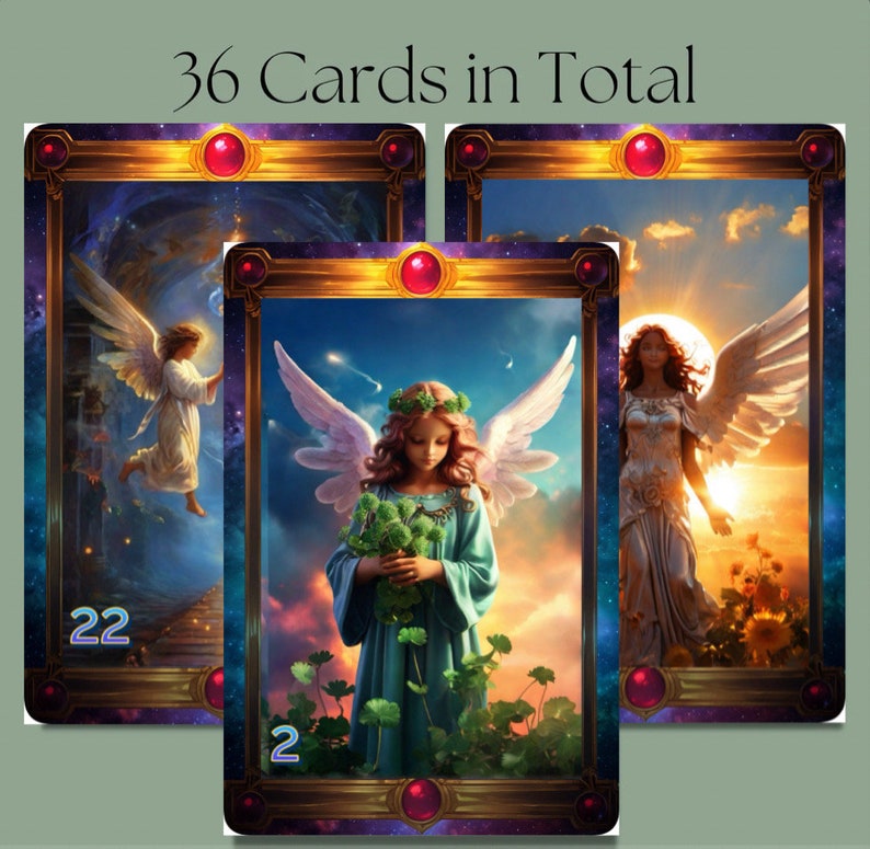 Printable Lenormand Oracle Deck, 36 PNG, Print at Home, Tarot Digital ...