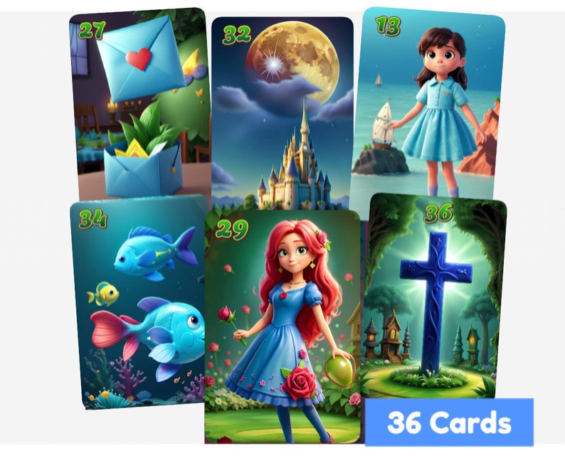 Oracle Cards Deck Unique Lenormand Oracle Cards Art Unique Oracle Deck ...