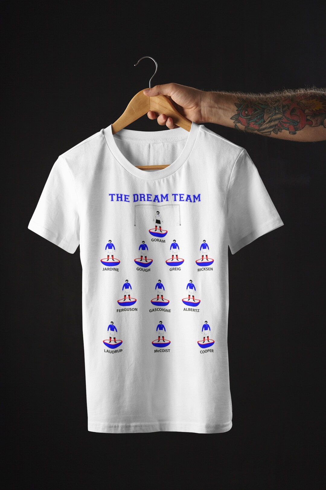 Personalised Subbuteo Style Dream Team T-shirt TEAM A BR - Etsy