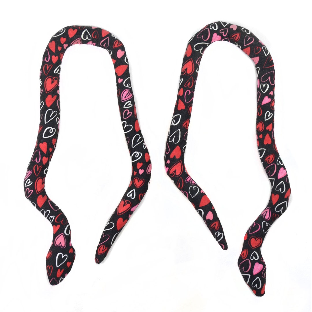 Heart Patterned Catnip Snake Toy - Handmade Kitty Gift - Etsy