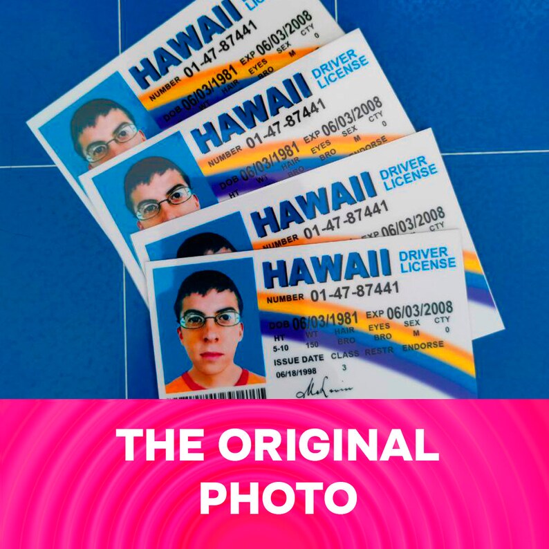 Driver License Mclovin From the Movie "superbad" 86х56 мм - Etsy