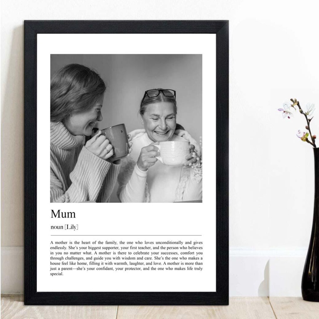 Personalised Mum Definition Wall Art Print – Custom Mother's Day Gift ...
