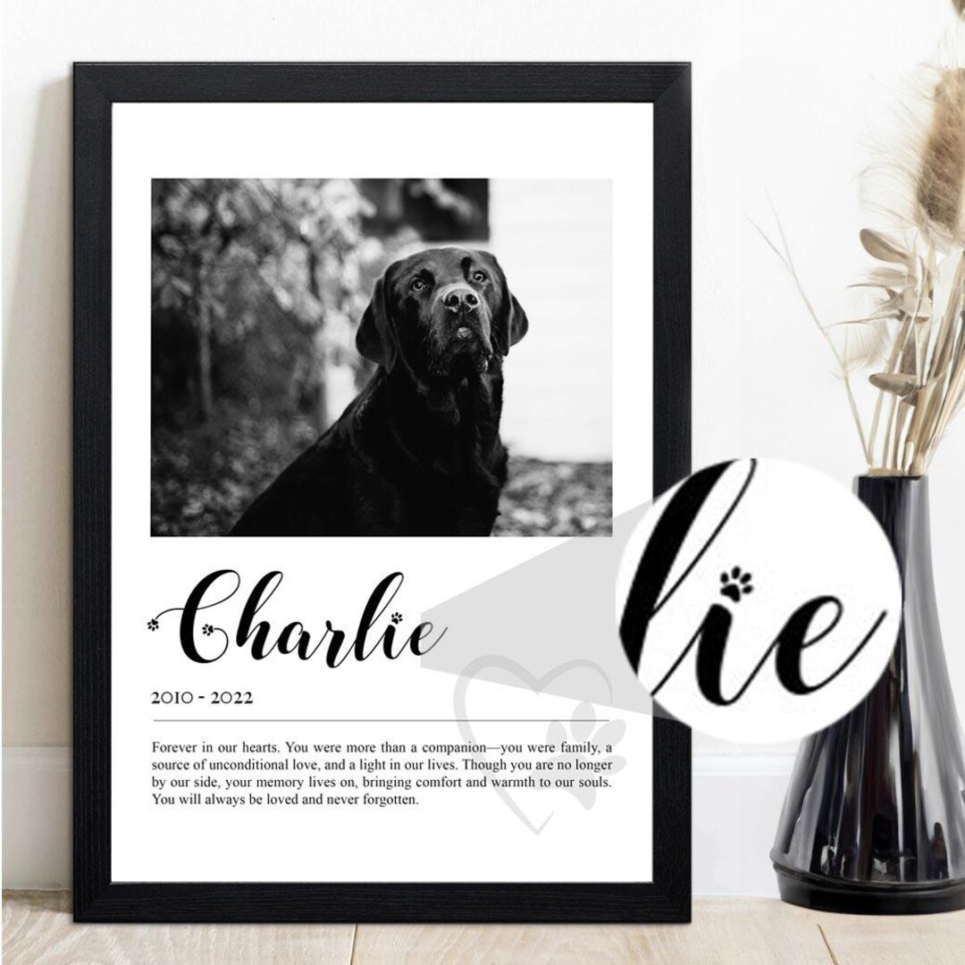 Custom Dog Definition Photo Print: Pet Memorial Canvas Art - Etsy