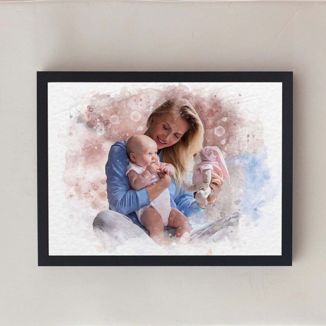 Custom Family Print, Personalised Photo Frame, Print on Demand, First ...