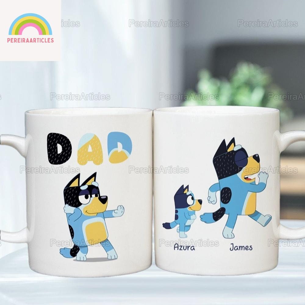 Bluey Dad Mug, Bluey Family Mug, Bluey Dad Coffee Mug, Bluey Best Dad ...