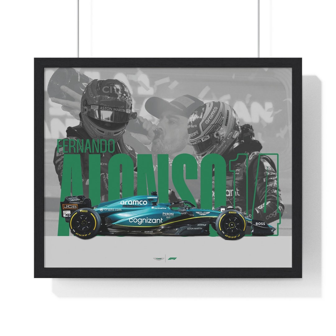 F1 Poster Fernando Alonso Frame - Etsy