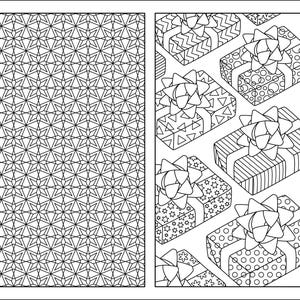 10 Festive Colouring Pages vol 2 Printable A4 and US Letter Formats ...