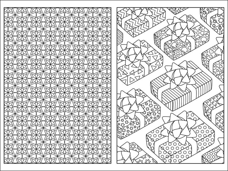 10 Festive Colouring Pages (vol 2) – Printable A4 and US Letter Formats ...