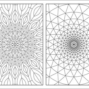 10 Modern Mandalas (vol 3) Printable Colouring Pages - A4 and US Letter ...