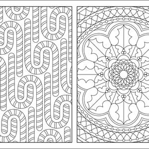 10 Festive Colouring Pages vol 2 Printable A4 and US Letter Formats ...