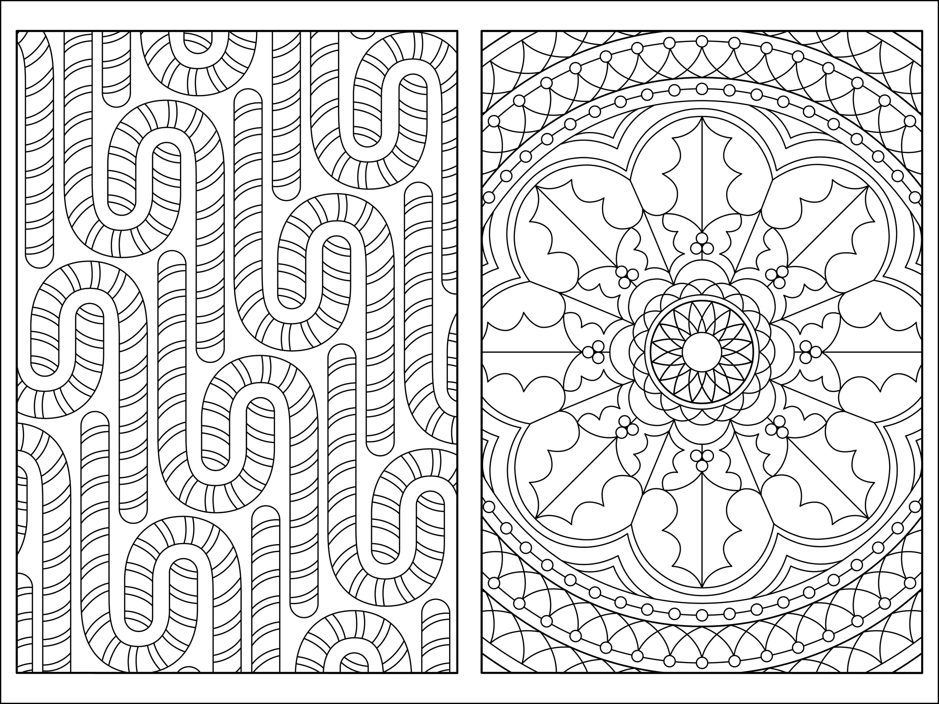 10 Festive Colouring Pages (vol 2) – Printable A4 and US Letter Formats ...