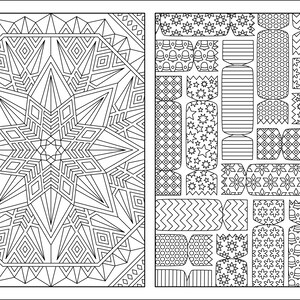 10 Festive Colouring Pages vol 2 Printable A4 and US Letter Formats ...