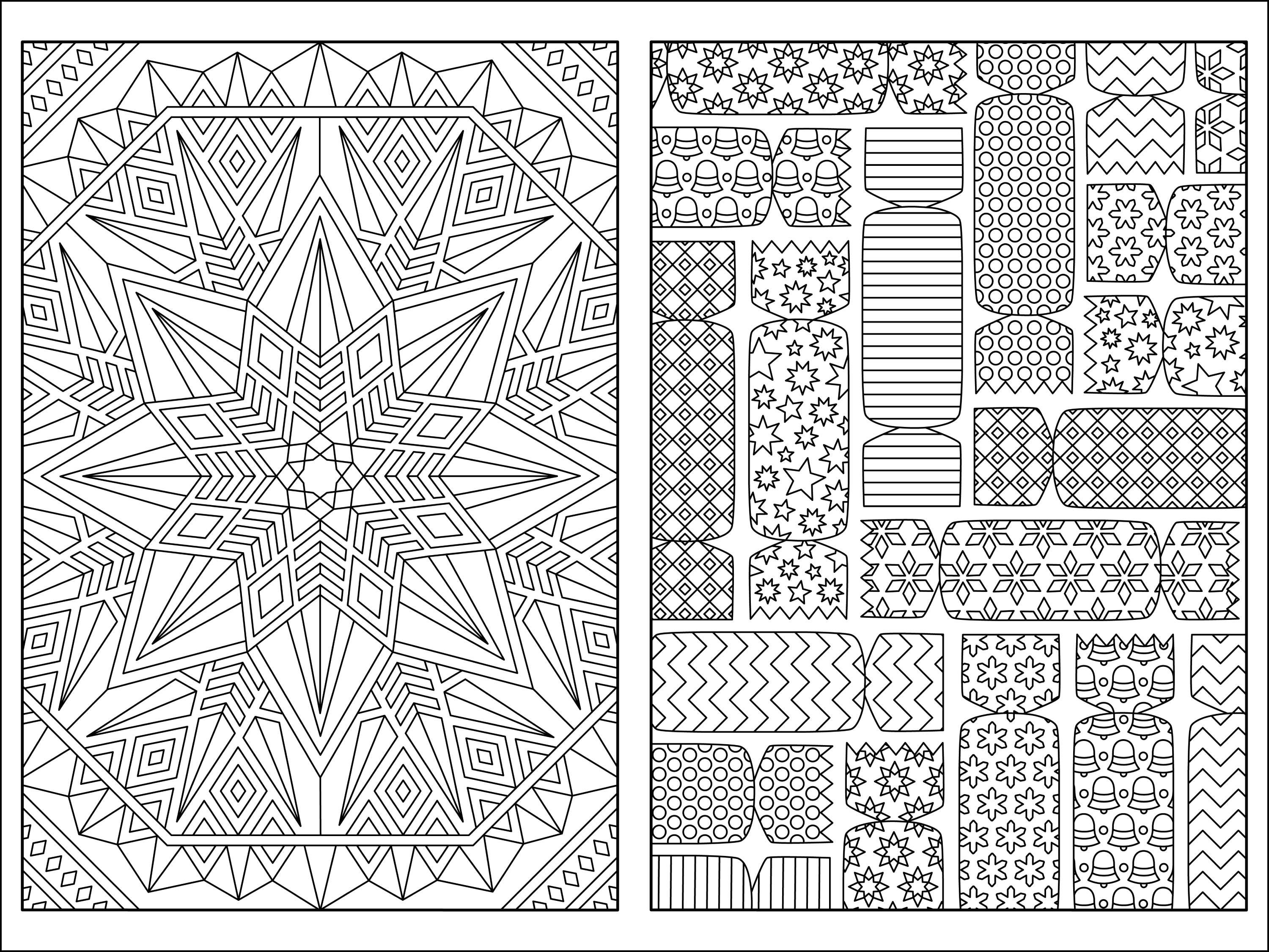 10 Festive Colouring Pages (vol 2) – Printable A4 and US Letter Formats ...