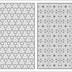 10 Geometric Patterns Printable Colouring Pages (volume 2) - A4 and US ...