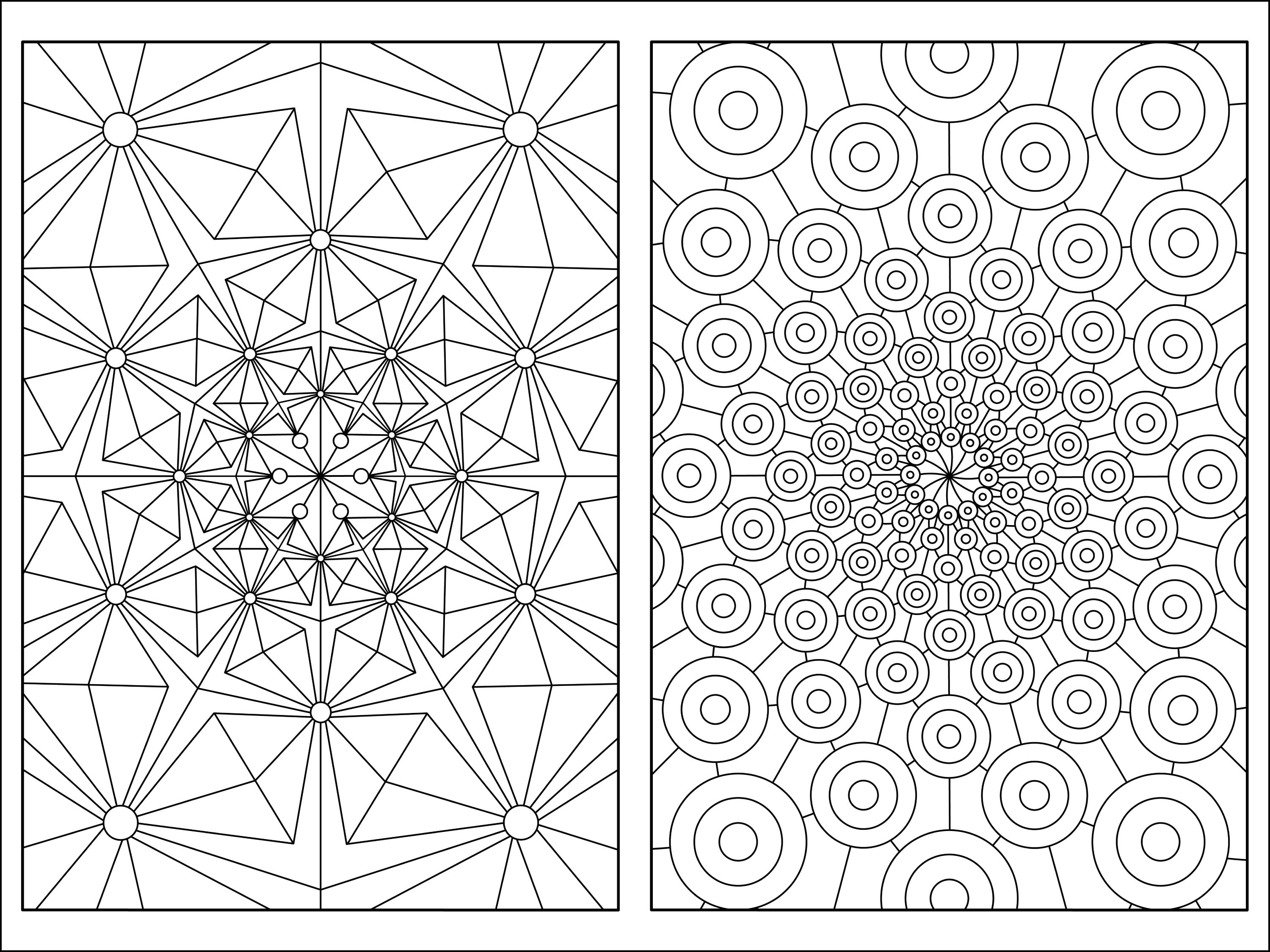 10 Modern Mandalas (vol 2) Printable Colouring Pages - A4 and US Letter ...