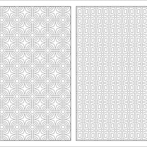 10 Geometric Patterns Printable Colouring Pages (volume 2) - A4 and US ...