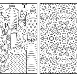 10 Festive Colouring Pages (vol 1) – Printable A4 and US Letter Formats ...