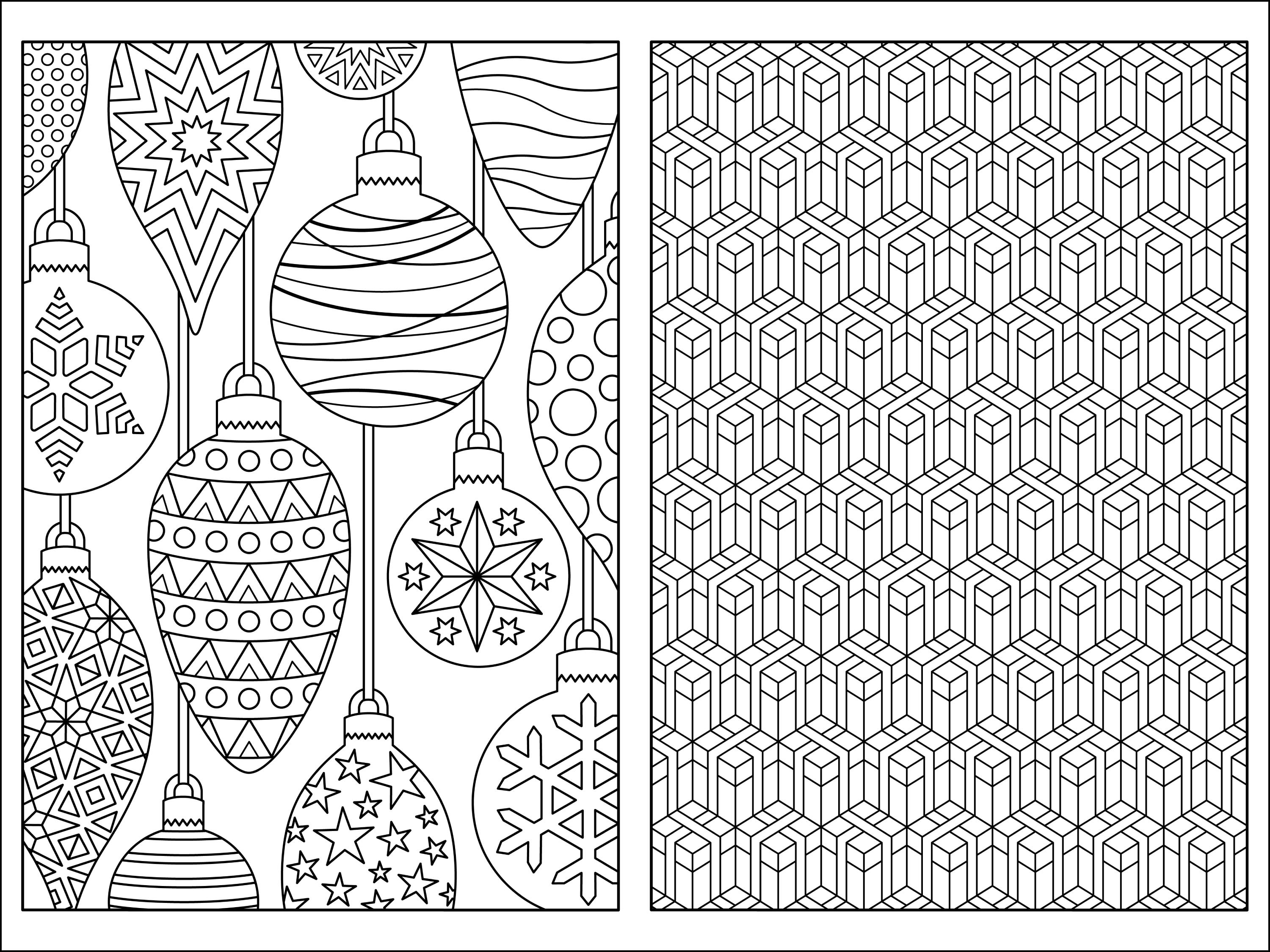10 Festive Colouring Pages (vol 1) – Printable A4 and US Letter Formats ...