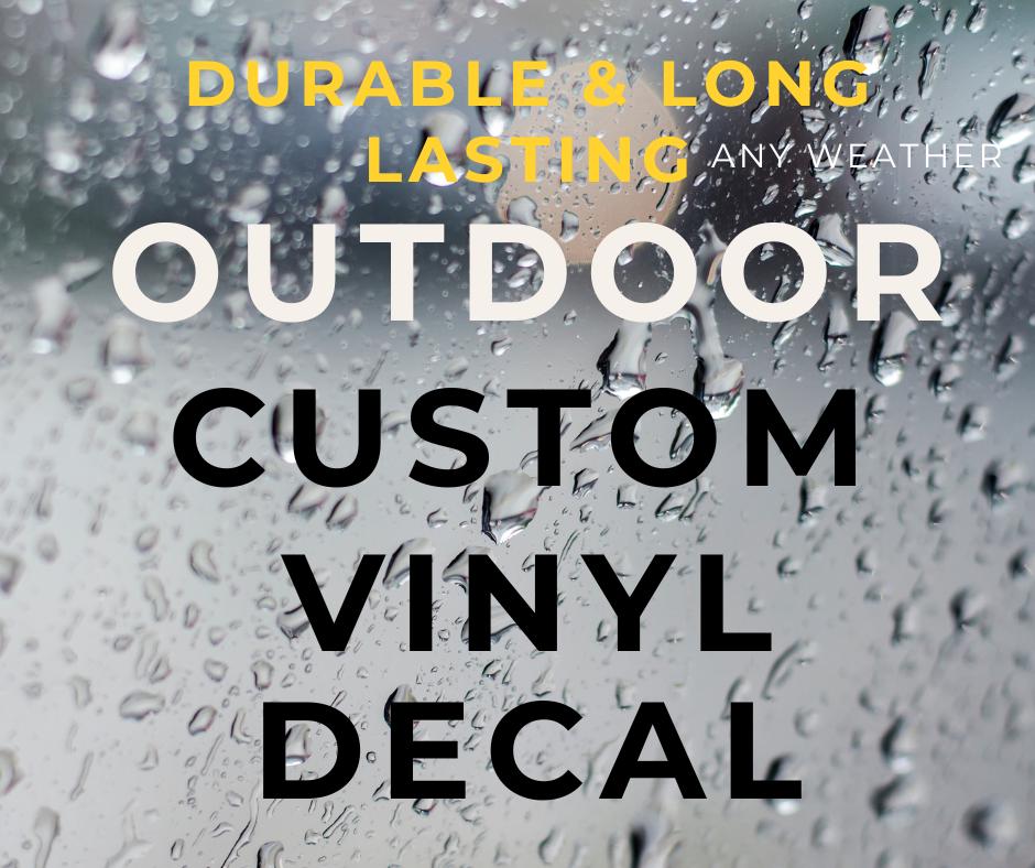 Custom Vinyl Car Decals | Any Text, Image, Font, Logo| Personalized ...