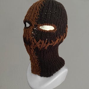 Handmade Knit Balaclava Ski Mask Devil Creepy Joker Halloween Cosplay ...