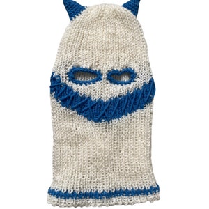 Ręcznie Robiona Na Drutach Kominiarka Narciarska Z Przerażającym ...