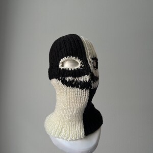 Handmade Knitted Balaclava Ski Mask Devil Creepy Joker Halloween Mask ...