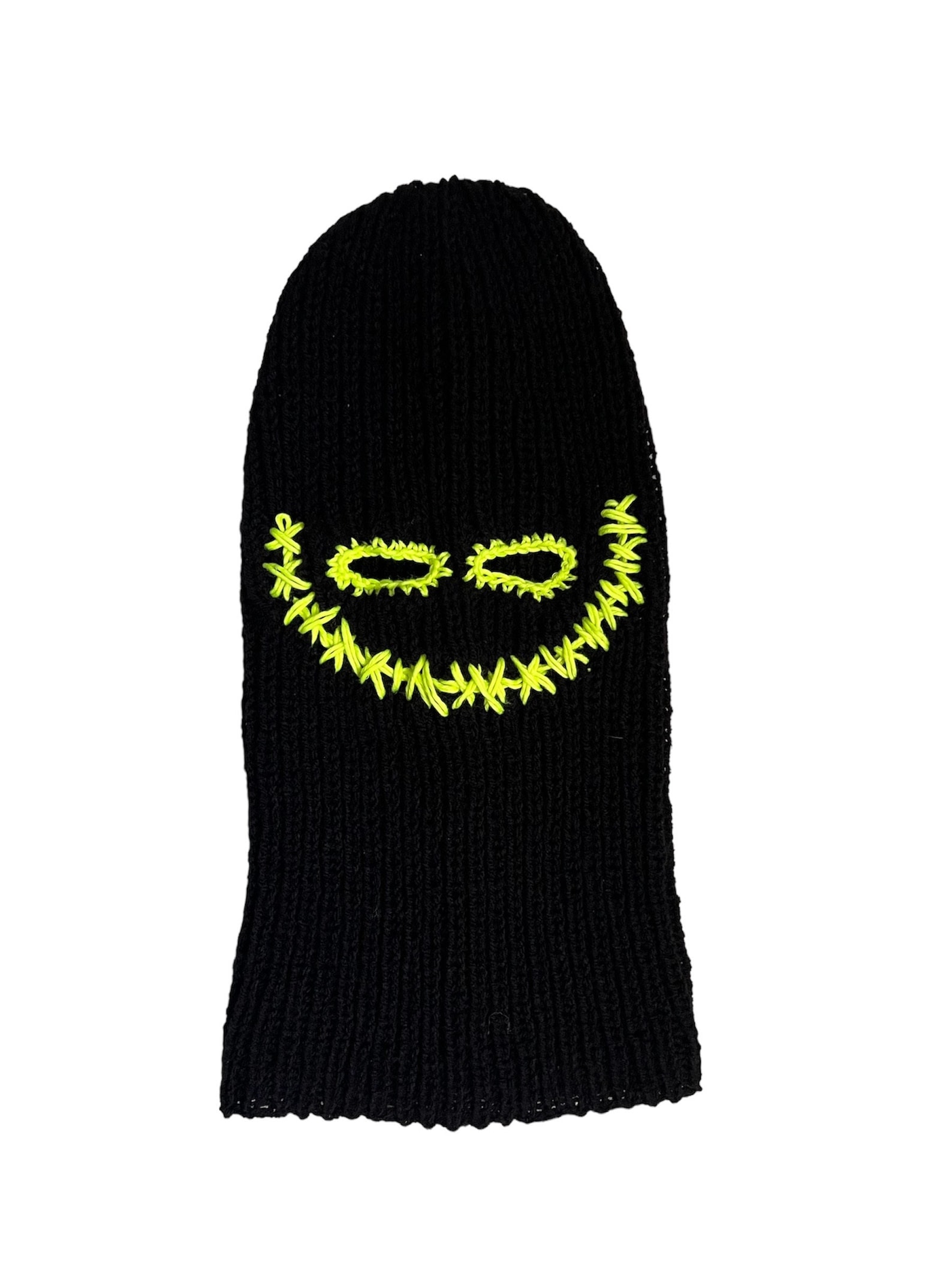 Handmade Balaclava Glow in the Dark Creepy Mask Devil Joker Ski Mask ...