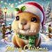 10 JPEG Cute Christmas Capybara Clipart Bundle - Winter Animal Designs ...