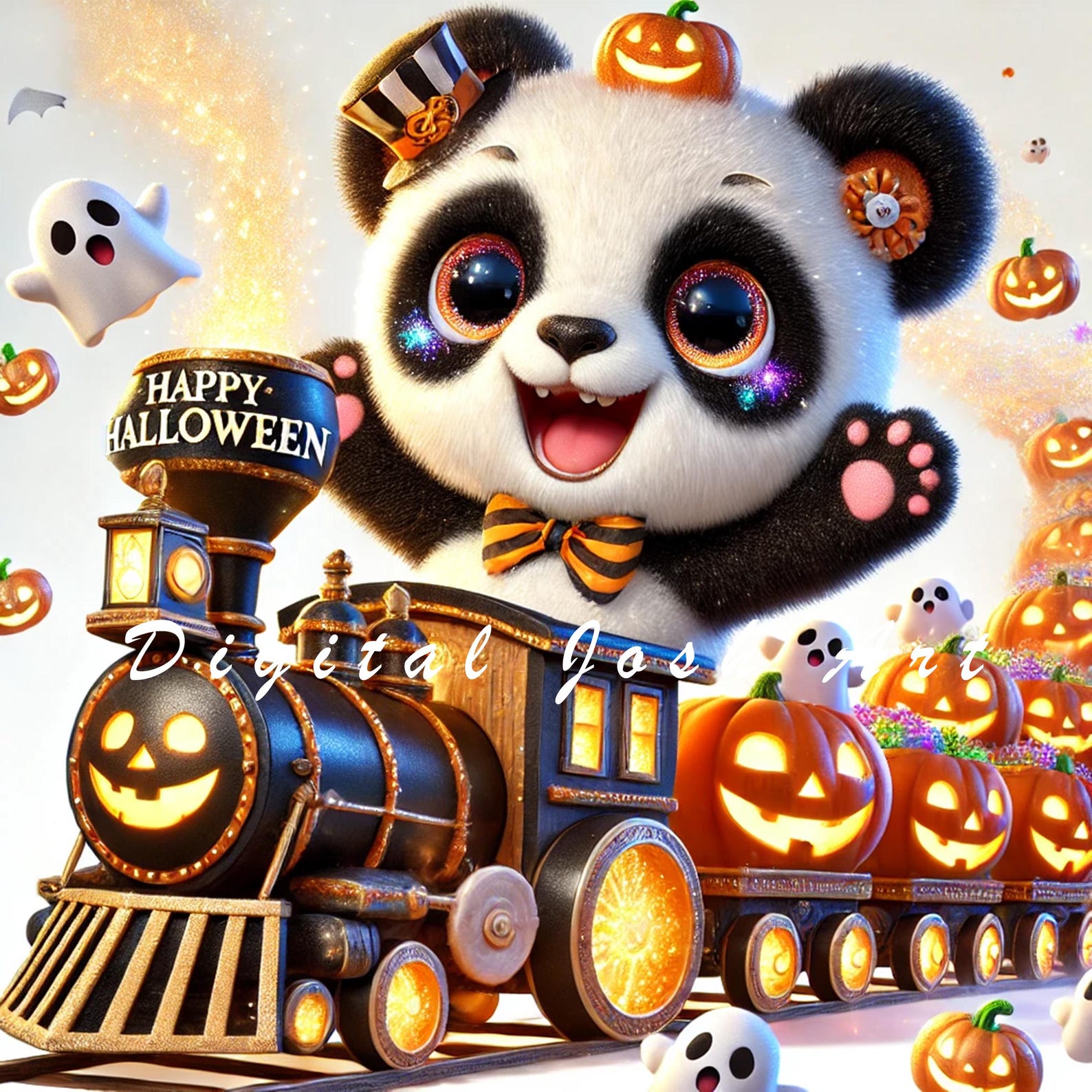 Halloween Panda Clipart – Spooky Autumn Designs (digital Download) - Etsy
