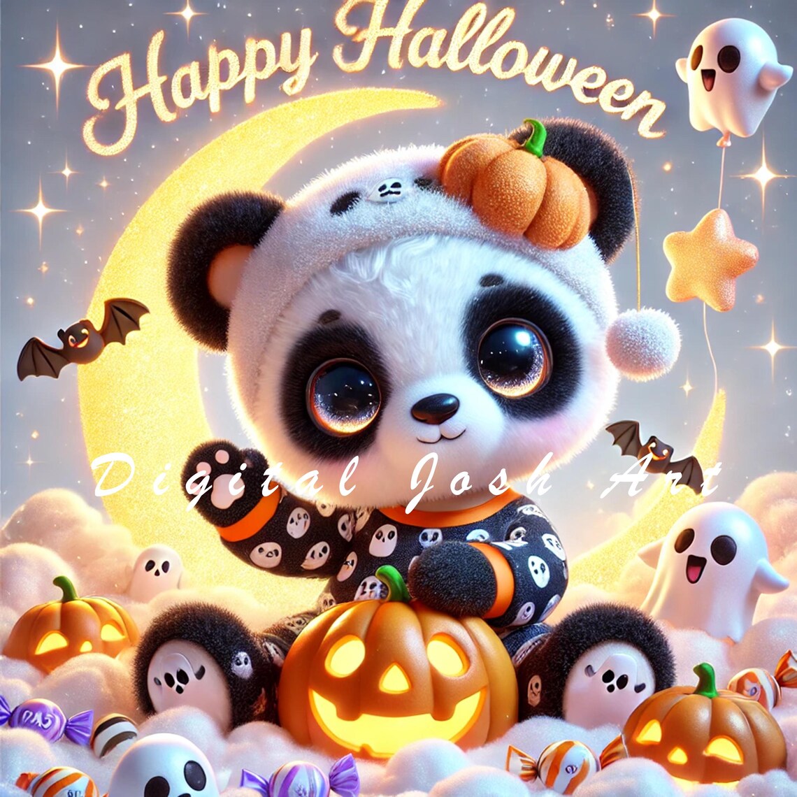 Halloween Panda Clipart – Spooky Autumn Designs (digital Download) - Etsy