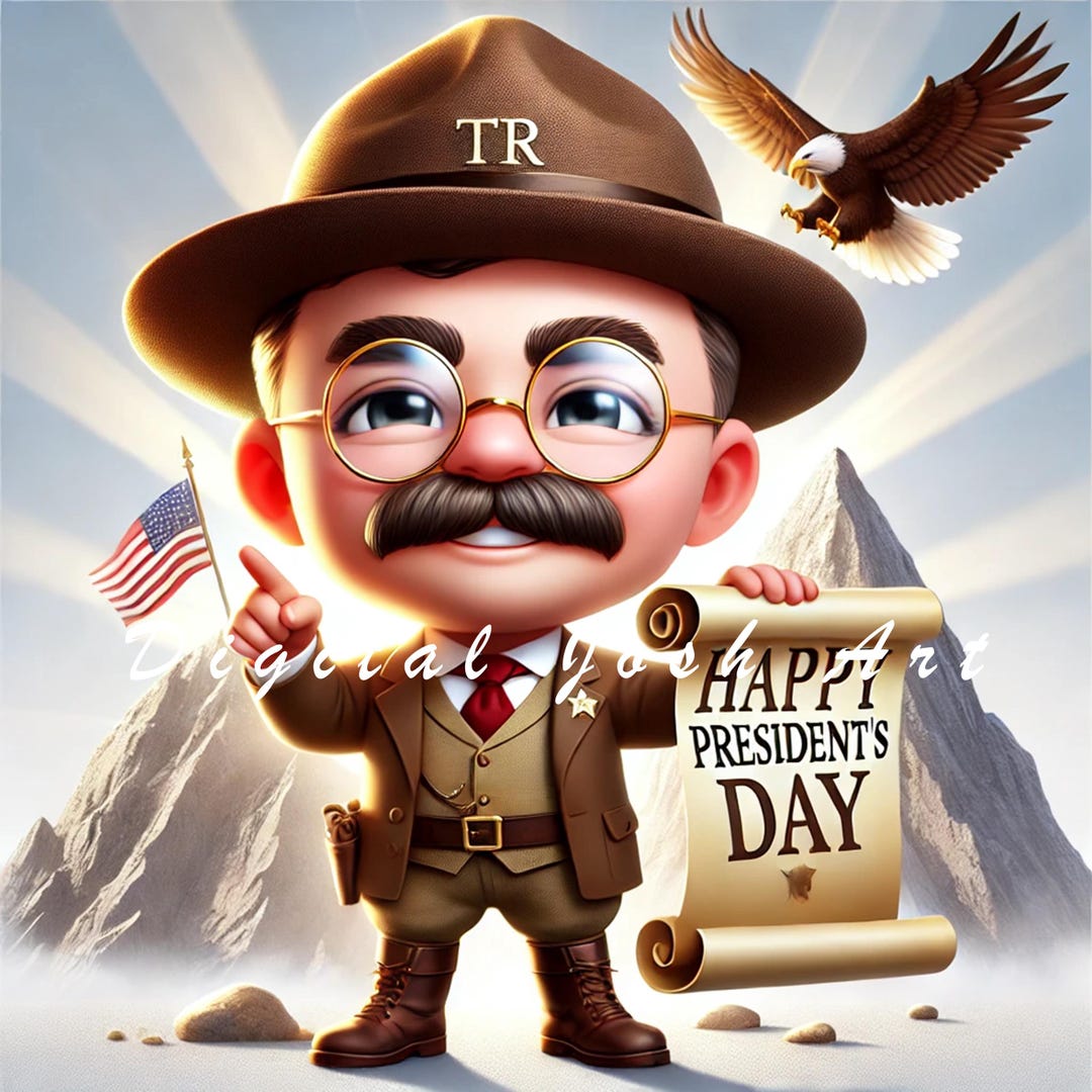 Theodore Roosevelt Clipart Bundle: American History Art (digital ...