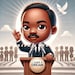 Martin Luther King Jr Clipart Bundle - Black History Month Digital Art ...