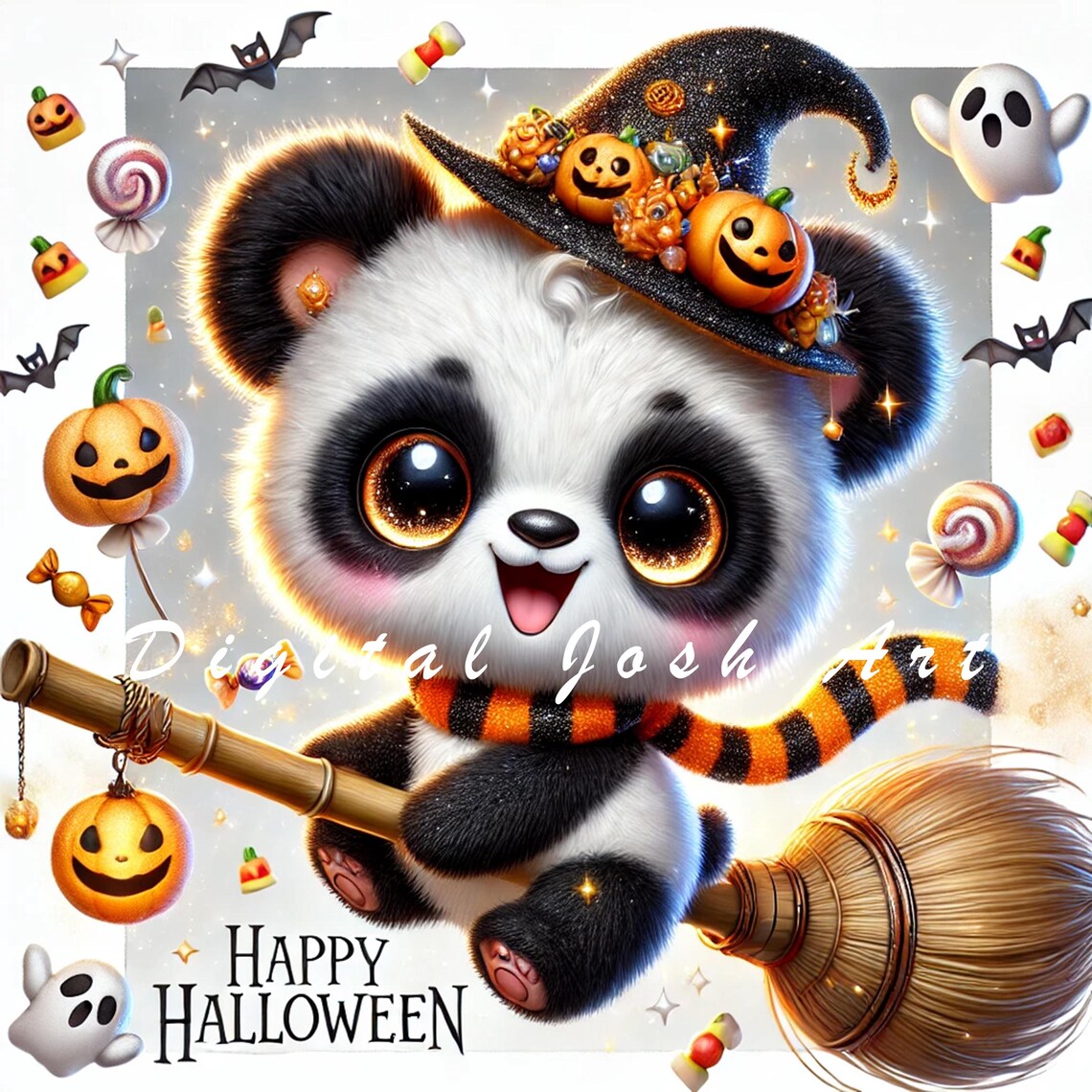 Halloween Panda Clipart – Spooky Autumn Designs (digital Download) - Etsy