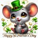 10 JPEG Cute St Patrick’s Day Mouse Clipart Bundle - Winter Mouse ...
