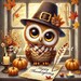 Thanksgiving Owl Clipart – Autumn Harvest Designs (digital Download) - Etsy