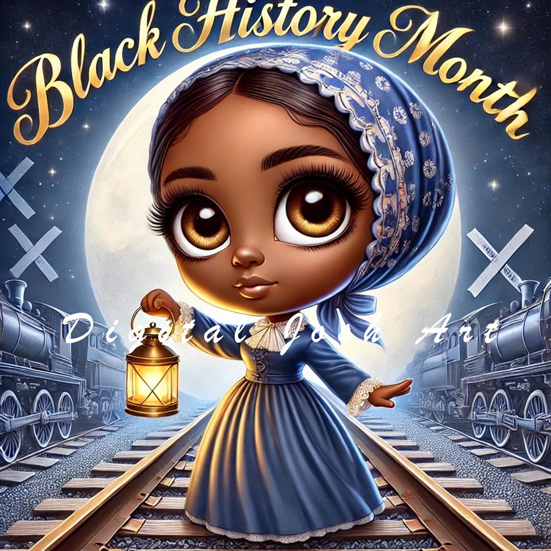 10 JPEG Harriet Tubman Clipart Bundle - Black History Month Art, Civil ...