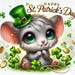 10 JPEG Cute St Patrick’s Day Mouse Clipart Bundle - Winter Mouse ...