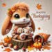Thanksgiving Bunny Clipart – Autumn Harvest Designs (digital Download ...