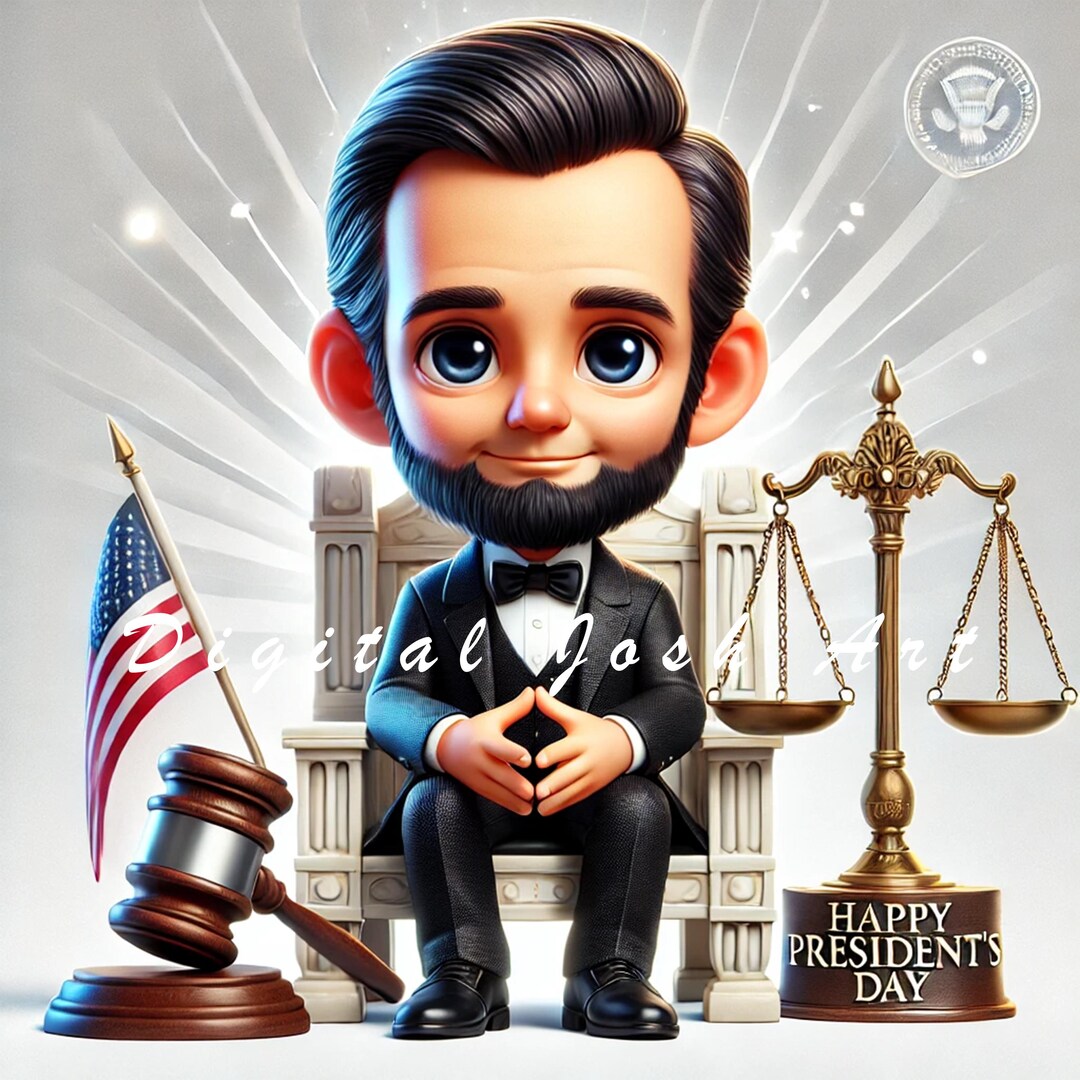 10 JPEG Abraham Lincoln Clipart Bundle American History Art, Presidents ...