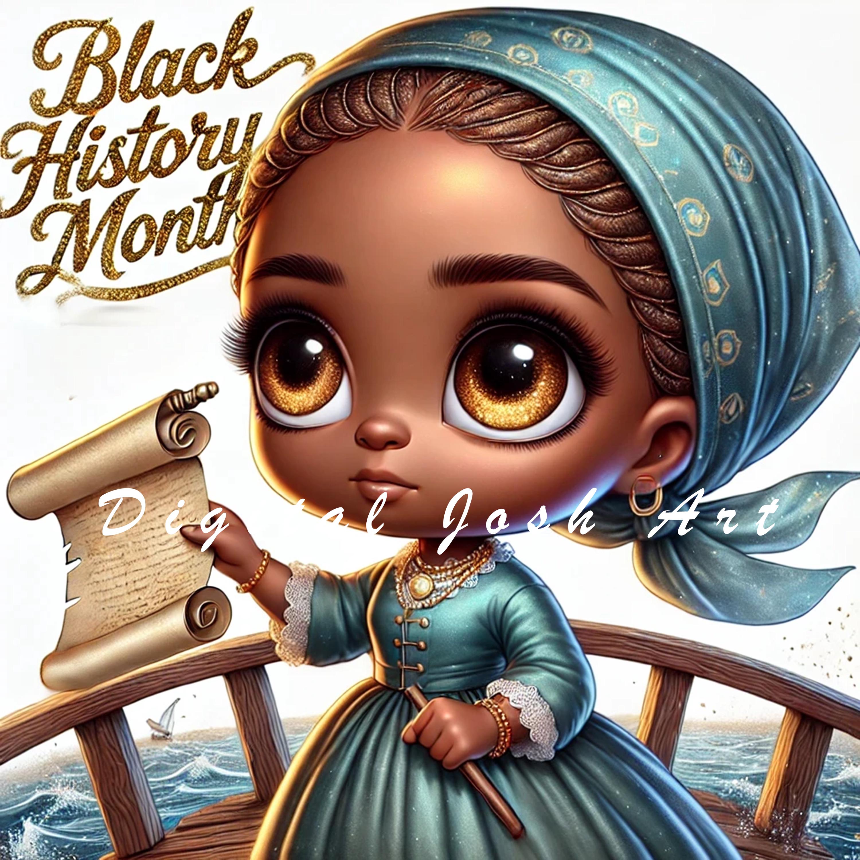 10 JPEG Harriet Tubman Clipart Bundle - Black History Month Art, Civil ...