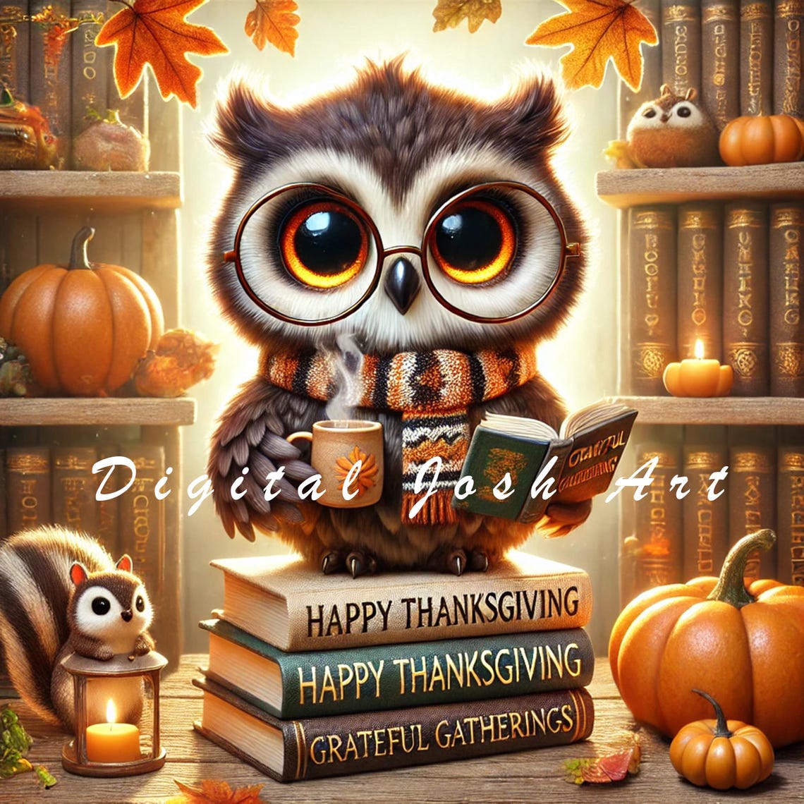 Thanksgiving Owl Clipart – Autumn Harvest Designs (digital Download) - Etsy