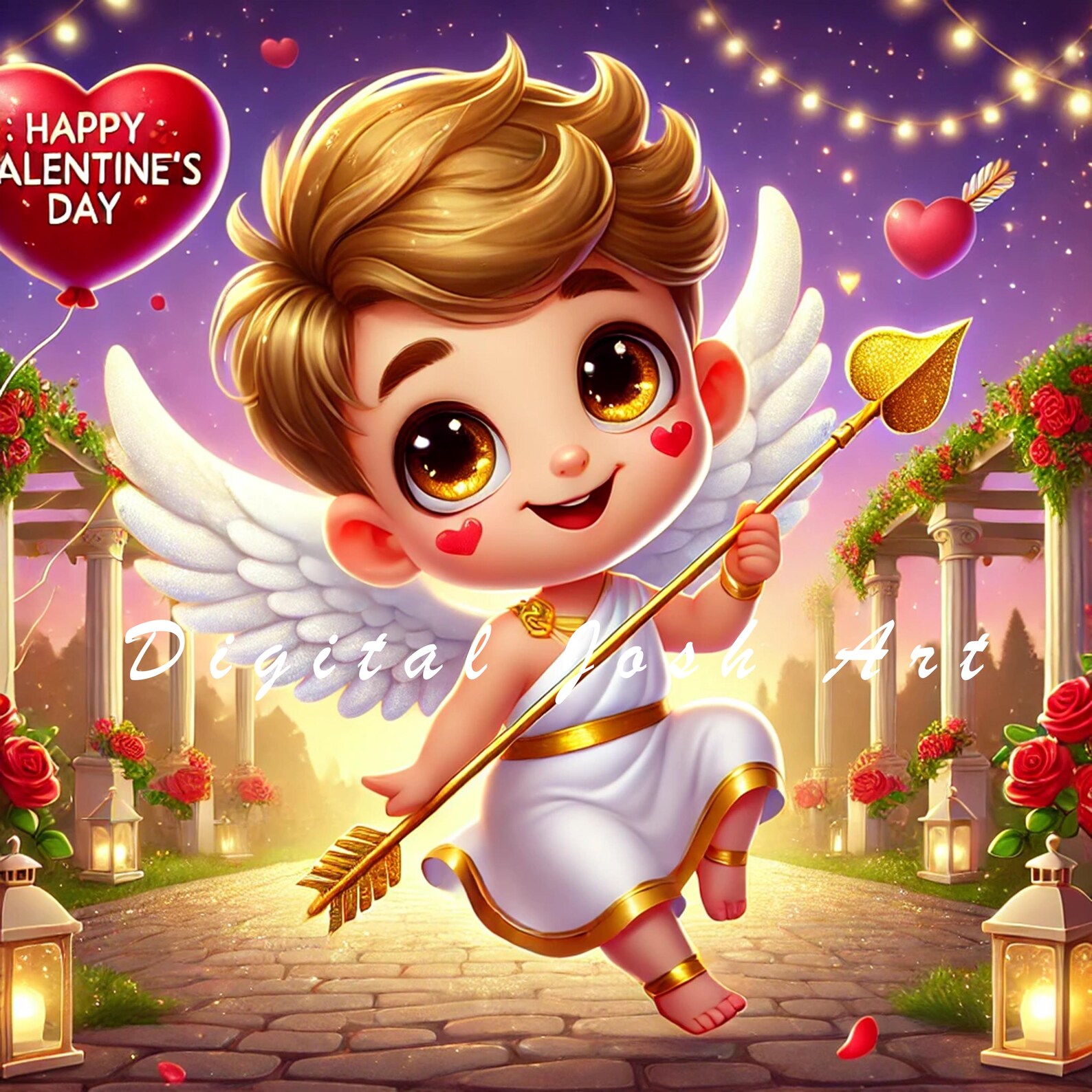 Cute Valentine's Day Cupid Clipart Bundle 10 JPEG Digital Download ...