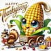 10 JPEG Cute Thanksgiving Corn Clipart – Autumn Harvest Corn Designs ...