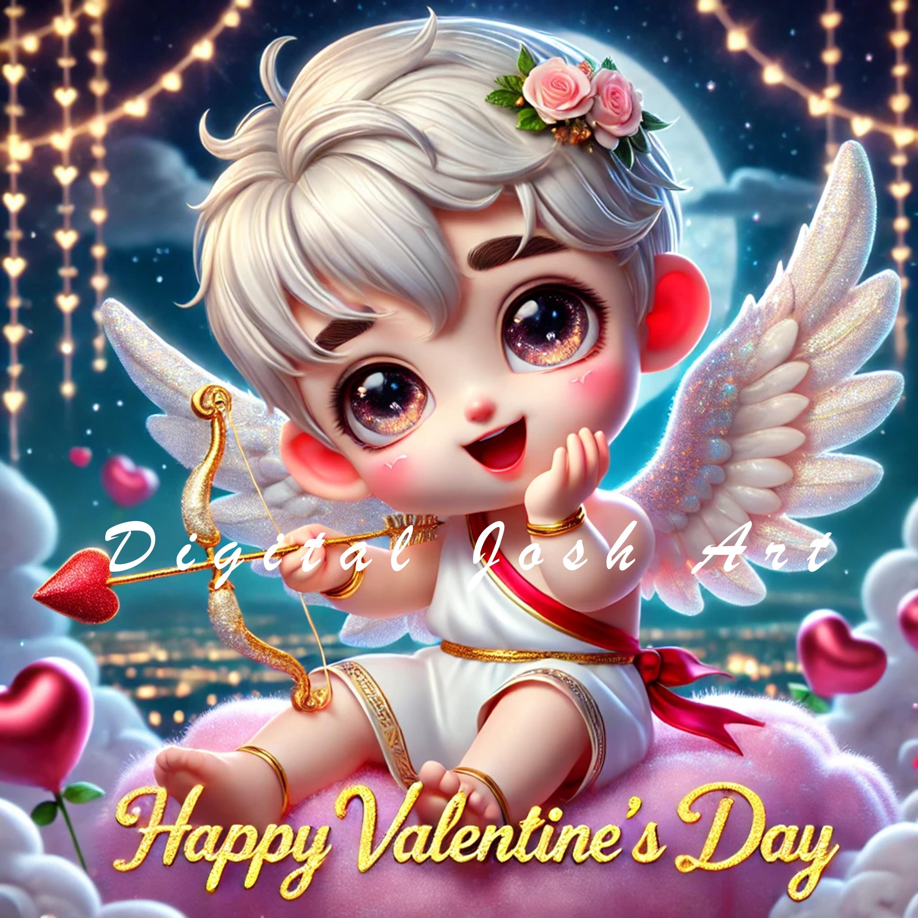 Cute Valentine's Day Cupid Clipart Bundle 10 JPEG Digital Download ...