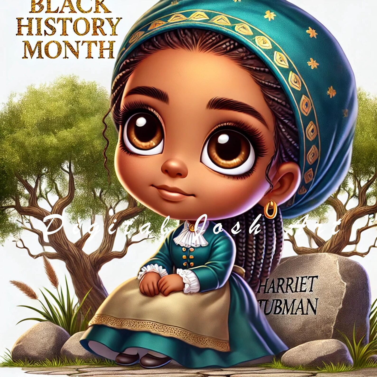 10 JPEG Harriet Tubman Clipart Bundle - Black History Month Art, Civil ...
