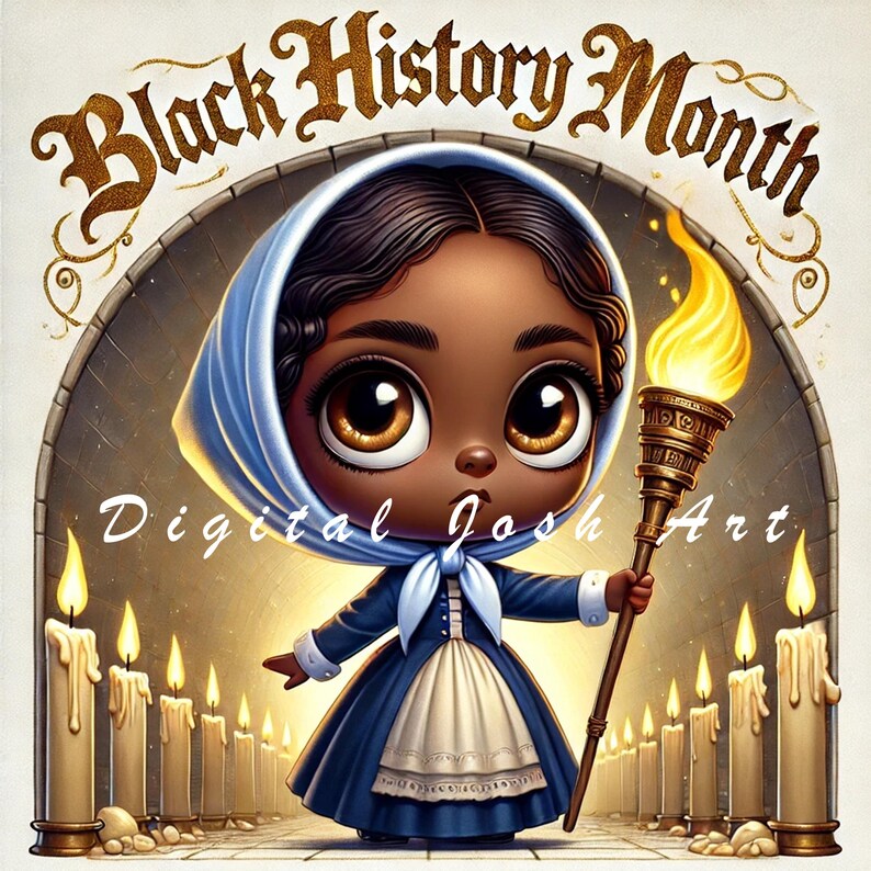 10 JPEG Harriet Tubman Clipart Bundle - Black History Month Art, Civil ...