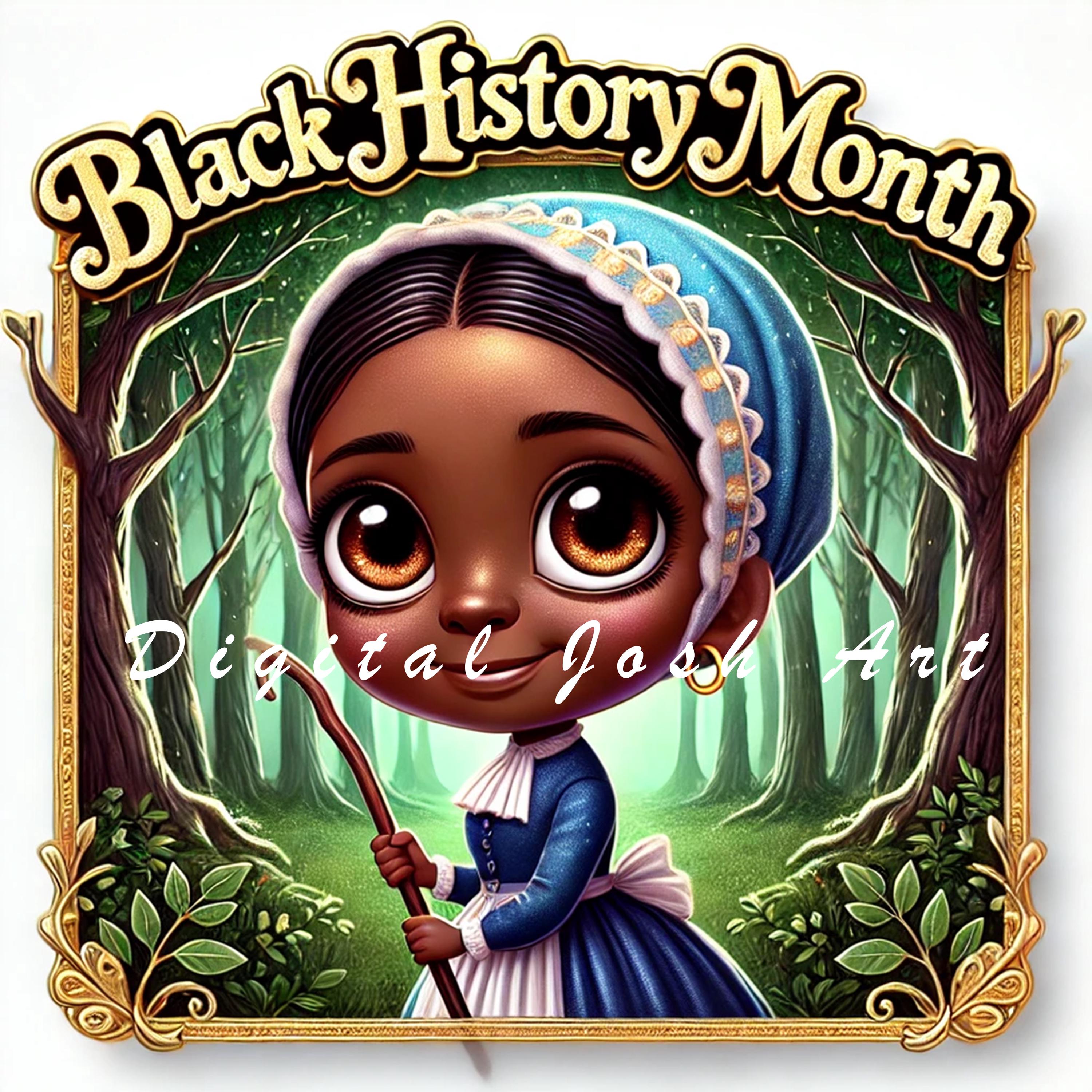 10 JPEG Harriet Tubman Clipart Bundle - Black History Month Art, Civil ...