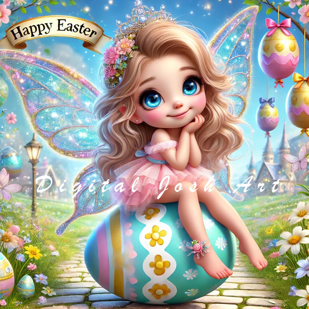 10 JPEG Cute Easter Fairy Clipart Bundle - Spring Fantasy Designs ...