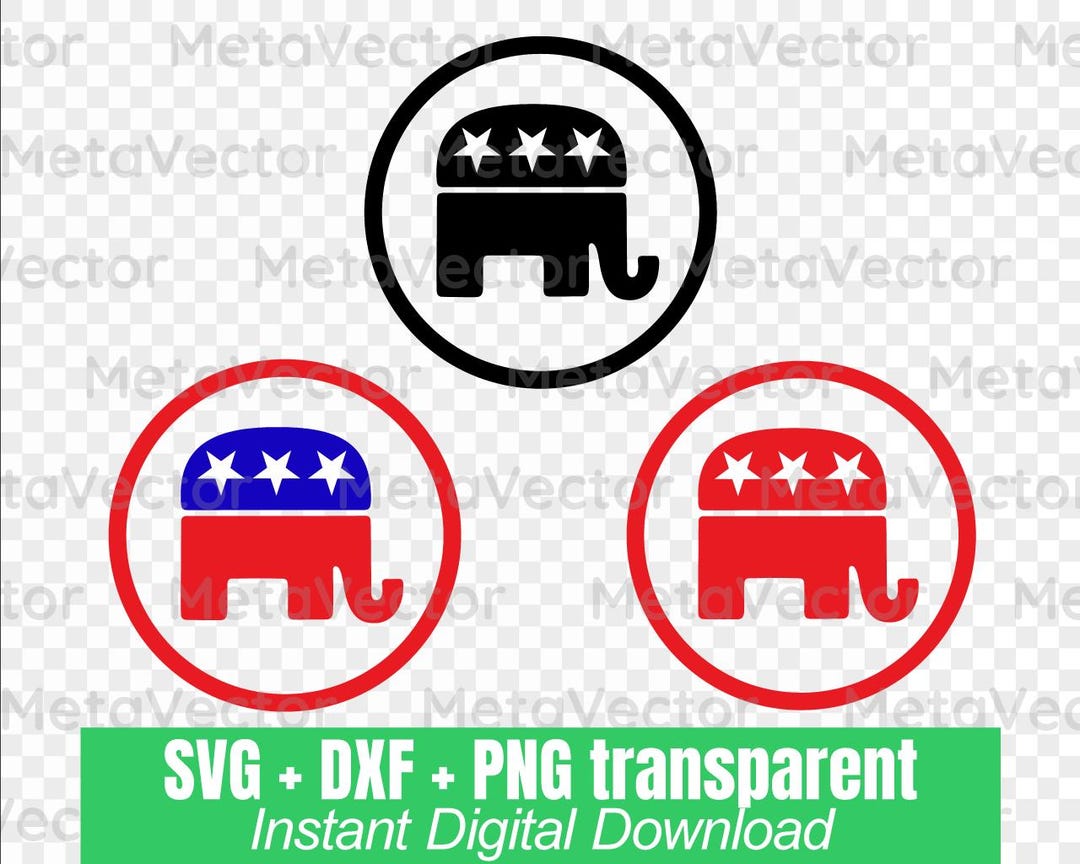 Republican USA Logo SVG | Republicans PNG | Republicans Dxf | Elections ...